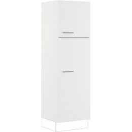 Seitenschrank IMPULS KÜCHEN ""Valencia", Breite/Höhe: 60/190,7 cm", weiß, B:60cm H:190,7cm T:57,6cm, Dekorfolie, Holzwerkstoff, Schränke, vormontiert, mit Drehtüren, mit verstellbarem Fachboden