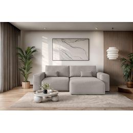 Ecksofa OTTO HOME, B:265cm H:89cm T:159cmtaupe, 100% Polyester, Wohnzimmer, Sofas, "MATTS Schlafsofa mit Bettkasten, Maße B/T/H: 265/159/89 cm",