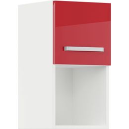 Klapphängeschrank IMPULS KÜCHEN ""Turin", Breite/Höhe: 30/57,9 cm", rot (rot hochglanz), B:30cm H:57,9cm T:34,5cm, Holzwerkstoff, Schränke, vormontiert, mit Klapptür und offener Nische