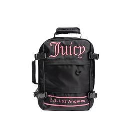Tagesrucksack Juicy Couture "CABIN ZERO BACKPACK Damen", Kinder, Gr. B/H/T: 20cm x 40cm x 25cm, onesize, schwarz, Polyester, Rucksäcke, Rucksack Damen, Backpack, Tagesrucksack, Fashion, Lifestyle, Sale