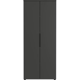 Aktenschrank Germania "Mailand", grau (graphit), B:80cm H:197cm T:40cm, Spanplatte, Schr&auml;nke, optional mit Schublade, T&uuml;rd&auml;mpfer, Breite 80 cm, Made in Germany
