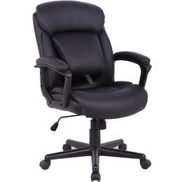 Bürostuhl Inosign "Julia, Chefsessel", schwarz, B:62cm H:110cm T:62cm, Stühle, komfortable Polsterung, viele ergonomischen Funktionen