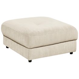 Sitzhocker ED EXCITING DESIGN "Barura", beige, B:84cm H:43cm T:84cm, 92% Polyester, 8% Nylon, Hocker, Sitzhocker