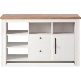 Unterschrank KOCHSTATION "KS-Westminster", wei&szlig; (pinie wei&szlig; dekor), B:150cm H:92cm T:68cm, Schr&auml;nke, Unterschrank, K&uuml;cheninsel frei im Raum stellbar, Breite 150 cm, exclusiv by Otto