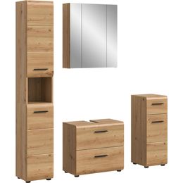 Badezimmer-Set Inosign, B:150cm H:185cm T:30cmartisan oak nb, MDF, Spanplatte, Kastenm&ouml;bel-Sets, Florenz, Badkombination 4-tlg., Artisan Oak NB,