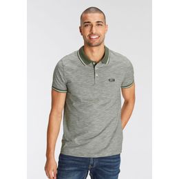 Poloshirt AJC, Herren, Gr. XL (56/58), gr&uuml;n (oliv, meliert), Single Jersey, Obermaterial: 100% Baumwolle, meliert, unifarben, schmal, Rundhals, Rippb&uuml;ndchen, Shirts, Kurzarm, schmal geschnitten, Polokragen, ideal f&uuml;r Sportarten