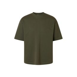 Selected Homme Herren Rundhalsshirt "SLHZLOOSE-BOB SS O-NECK TEE"forest night, Gr. L, unifarben, Jersey, Obermaterial: 100% Baumwolle, Shirts