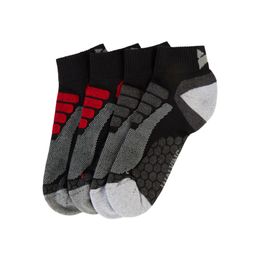 Laufsocken XTREME SOCKSWEAR, Herren, Gr. 39 (41), schwarz (multi schwarz), Baumwolle, Elasthan, Polyamid, Polyester, bestickt, mehrfarbig, Socken, Unisex Sport- und Funktionssocken mit Rippstruktur