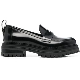 Sergio Rossi Loafer - Flat Shoes Black - Gr. 40 (EU) - in Schwarz - f&uuml;r Damen