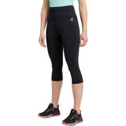Funktionstights Energetics "Da.-Tight 3/4 Kapinem 3/4 II W", Damen, Gr. M, N-Gr, schwarz, Obermaterial: 73% Polyester, 27% Elasthan, Hosen