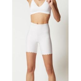 Lange Unterhose Skiny "Micro Essentials", Damen, Gr. 36/38, wei&szlig;, Microfaser, Obermaterial: 72% Polyamid, 28% Elasthan, unifarben, normal, Unterhosen Lange Unterhose, formgebend, bequem, elastisch, zum Drunterziehen, geschnittene Kanten
