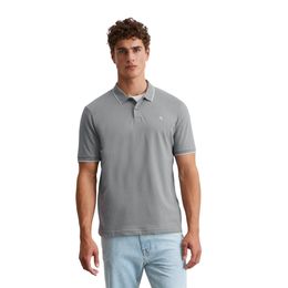 Marc O'Polo Poloshirt MARC O'POLO, Herren, Gr. XL, berlin breeze, Jersey, Obermaterial: 95% Baumwolle, 5% Elasthan, regular fit, Rippb&uuml;ndchen, Shirts, aus Piqu&eacute;, regular fit, kontrastfarbene Details
