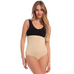 Shapingslip MAGIC BODYFASHION "Comfort Waistnipper Brief", Damen, Gr. L, braun (latte), Obermaterial: 89% Polyamid, 11% Elasthan, unifarben, k&ouml;rpernah, Unterhosen, spezielle Zone zur Straffung des Ges&auml;&szlig;es
