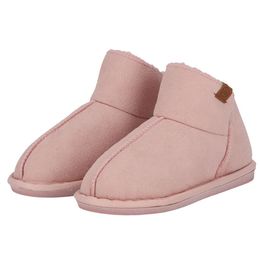 Hausschuh Apollo "KINDER BOOTS", Mädchen, Gr. 29/30, pink, Obermaterial: 100% Polyester, unifarben, Schuhe, mit Ziernähten