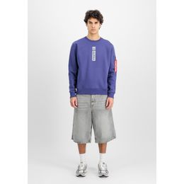 Herren Sweater "Alpha PP Sweatshirt"night lila, Gr. XXL, Alpha Industries, Obermaterial: 80% Baumwolle, 20% Polyester, Sweatshirts
