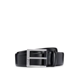 Lederg&uuml;rtel BOSS "Elloy-PC-An_Sz35", Damen, Gr. 90, schwarz (schwarz 001), Leder, unifarben, G&uuml;rtel Lederg&uuml;rtel, mit dezenter BOSS-Pr&auml;gung auf der Schlie&szlig;e