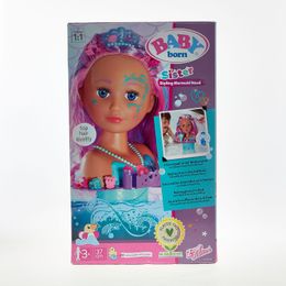 Baby Born Mehrfarbiges Styling Mermaid Head Spielset