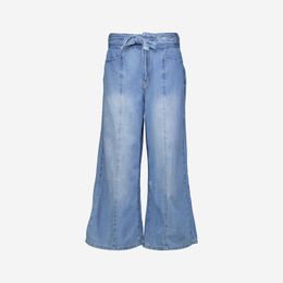 Blaue The Kaya Cropped Jeans mit G&uuml;rtel
