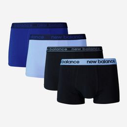 New Balance 4er-Pack blau-schwarze Boxershorts mit Logo