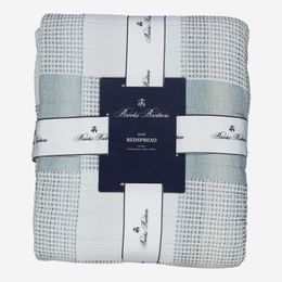 Brooks Brothers Dunkelblau-weiße Tagesdecke mit Karomuster 220x240cm
