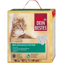 Katzenstreu Aktiv-Klumpstreu mit Aloe Vera Duft, Exquisit Dein Bestes