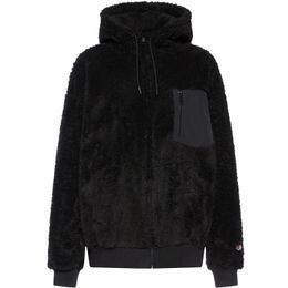 Champion Legacy Fleecejacke Damen - schwarz - Gr. XS - Polyester/Baumwolle