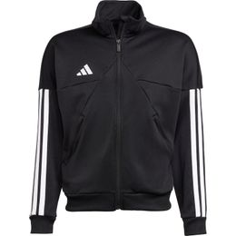 Adidas Hot Trainingsjacke Kinder - schwarz - Gr. 128 - Polyester/Baumwolle