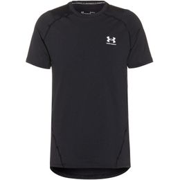 Under Armour Heatgear Funktionsshirt Herren - schwarz - Gr. XL - Polyester/Elastan