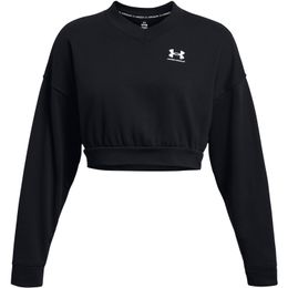 Under Armour Rival Terry Sweatshirt Damen - schwarz - Gr. M - Baumwolle/Polyester
