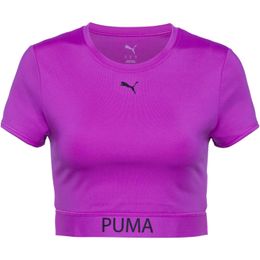 Puma Strong Croptop Damen - lila - Gr. XL - Polyester/Elastan