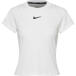 Nike Advantage Tennisshirt Damen - weiß - Gr. M - Polyester/Lyocell/Elastan