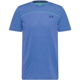 Under Armour Rush Wordmark Funktionsshirt Herren - lila - Gr. L - Polyamid/Polyester