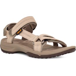 Teva Terra Fi Lite Suede Outdoorsandalen Damen - grau - Gr. 37 - Leder