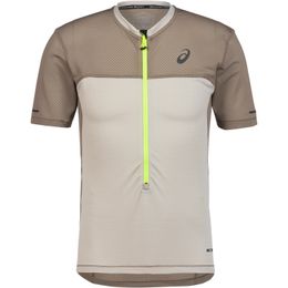 asics Fujitrail Funktionsshirt Herren - grau - Gr. L - Polyester/Elastan