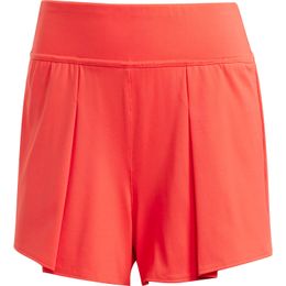 Adidas Match Tennisshorts Damen - rot - Gr. XS - Polyester/Elastan