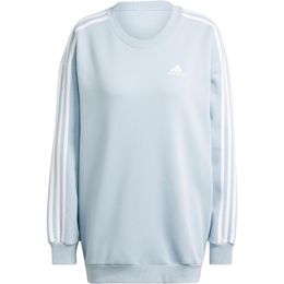 Adidas 3s Sweatshirt Damen - blau - Gr. L/XL - Baumwolle/Polyester