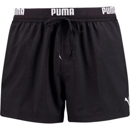Puma Puma Swim Men Logo Short Shorts 1p Badehose Herren - schwarz - Gr. M - Polyester