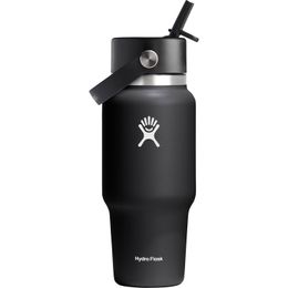 Hydro Flask 24 Oz Wide Flex Straw Travel Isolierflasche - schwarz - Gr. Einheitsgröße
