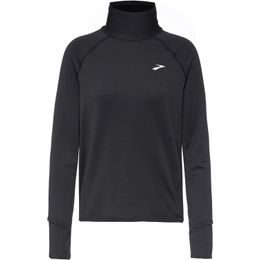 Brooks Notch Thermal Funktionsshirt Damen - schwarz - Gr. L - Polyester/Elastan