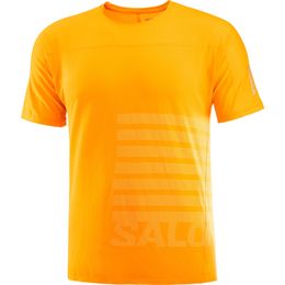 Salomon Sense Aero Funktionsshirt Herren - gelb - Gr. L - Polyester