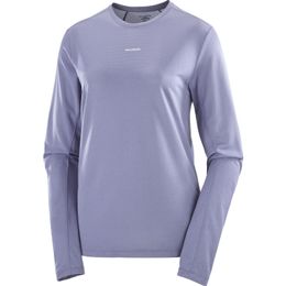 Salomon Core Funktionsshirt Damen - blau - Gr. L - Polyester