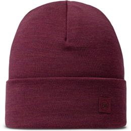 Buff Heavyweight Beanie - rot - Gr. Einheitsgr&ouml;&szlig;e - Merinowolle