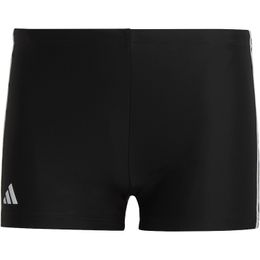 Adidas 3stripes Boxer Badehose Herren - schwarz - Gr. 4 - Polyester