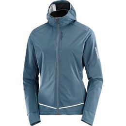 Salomon Light Shell Funktionsjacke Damen - blau - Gr. M - Polyester