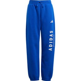 Adidas Allszn Gfx Sweathose Jungen - blau - Gr. 128 - Baumwolle/Polyester