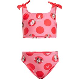 Adidas Disney Minnie Mouse Bikini Set - rosa - Gr. 110 - Polyester/Elastan