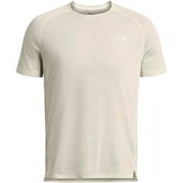 Under Armour Run Trail Funktionsshirt Herren - beige - Gr. S - Polyester/Fluorfaser