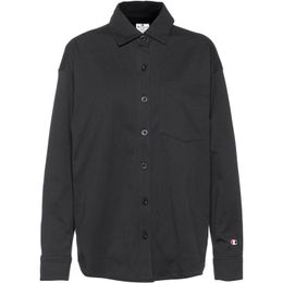 Champion Legacy Langarmhemd Damen - schwarz - Gr. S - Baumwolle