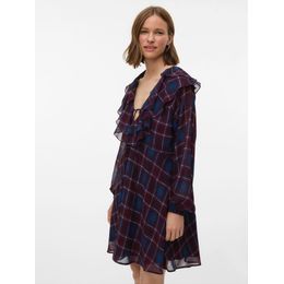 V&eacute;ro Moda Vero Moda Kleid 'VMEmilie' Damen Gr&ouml;&szlig;e 36 blau / hellblau / weinrot Sommerkleid