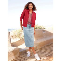 WITT Damen Sweatjacke aus reiner Baumwolle, erdbeere, Gr&ouml;&szlig;e 36